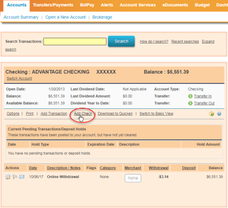 Balancing Your Checking Account