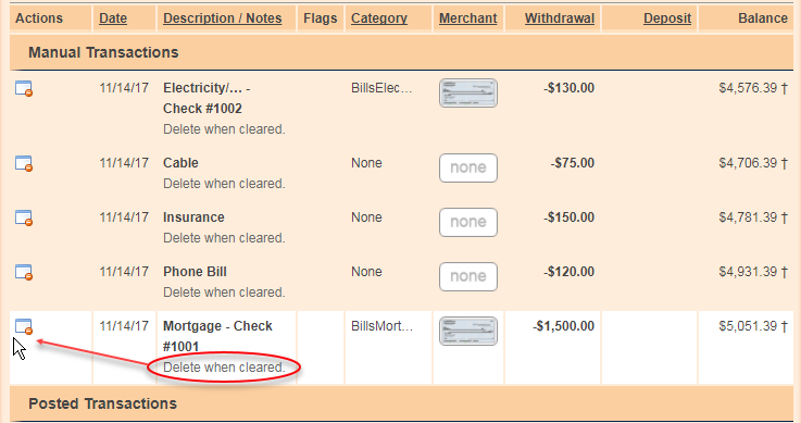 Balancing Your Checking Account