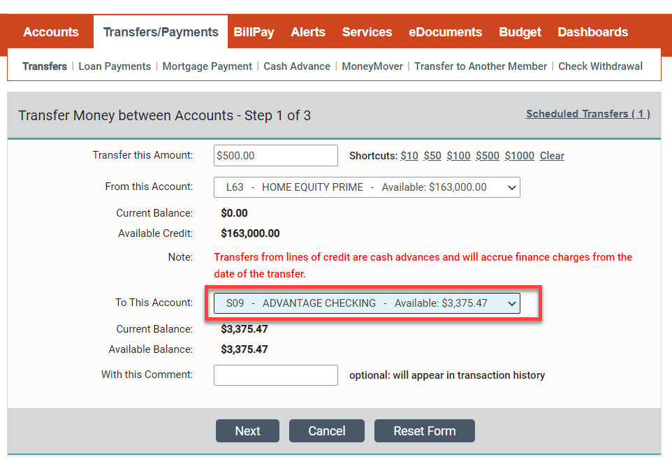 Online Banking: How to Transfer Funds Between Logix Accounts