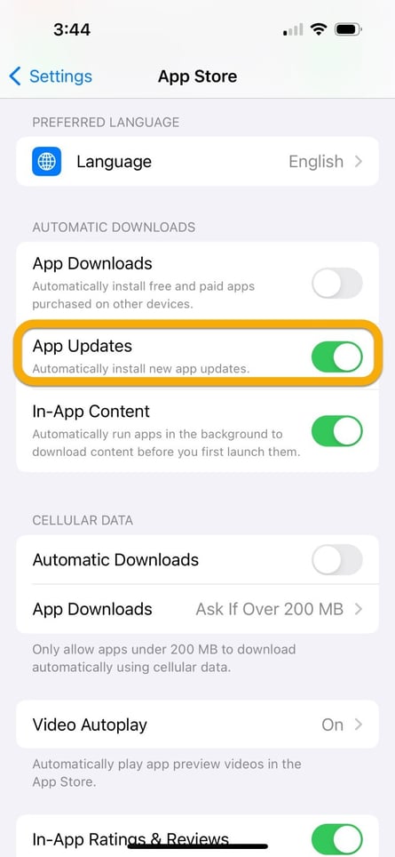 Turn On Automatic Updates